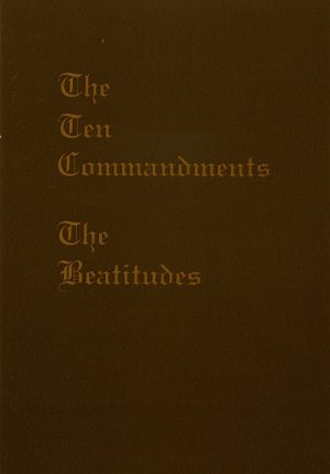 The Ten Commandments and The Beatitudes – The Bookmark